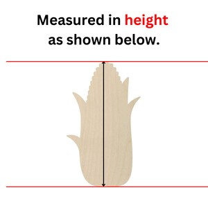 Unfinished Wooden Corn Shape | Corn on the Cob Vegetable Cutout Shape ...