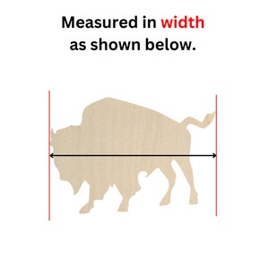 Unfinished Wooden Bison Shape | Bison Wood Cutout Shape | Laser Cut ...