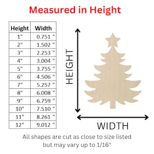 Unfinished Wooden Christmas Tree Shape 03 | Wood Christmas Tree With ...