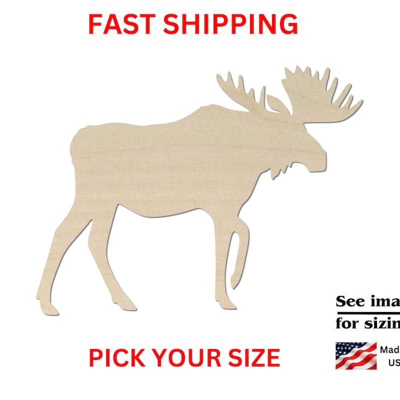 Wooden Moose - Etsy