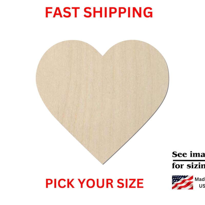 Wood Heart Cutout - Etsy