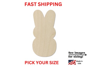 2 34 Easter Bunny Wooden Cutout Shape, Silhouette, Gift Tags Ornaments ...