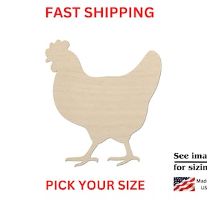 Wooden Chicken - Etsy