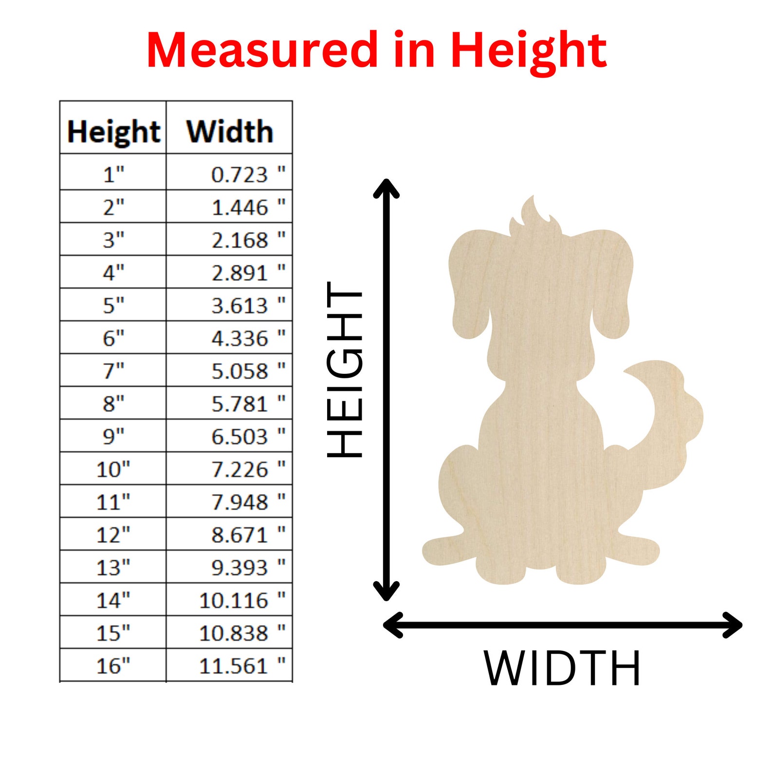 Unfinished Wooden Cartoon Dog Shape | Cartoon Dog Cutout | Craft ...