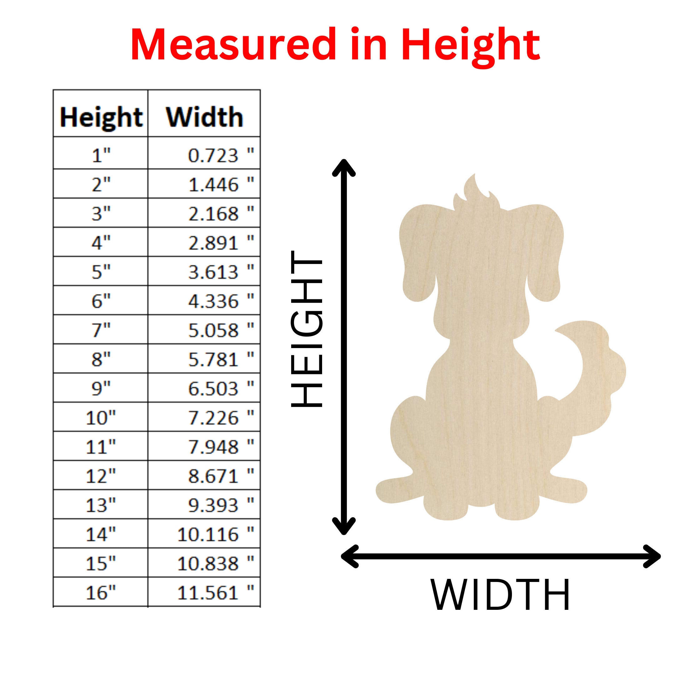 Unfinished Wooden Cartoon Dog Shape | Cartoon Dog Cutout | Craft ...