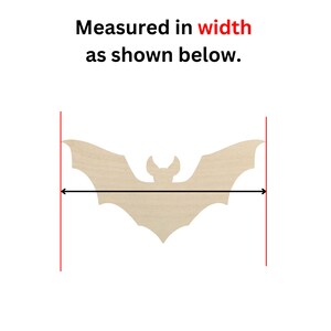 Unfinished Wooden Bat Shape 12 | Halloween Bat Cutout | Craft Supplies ...