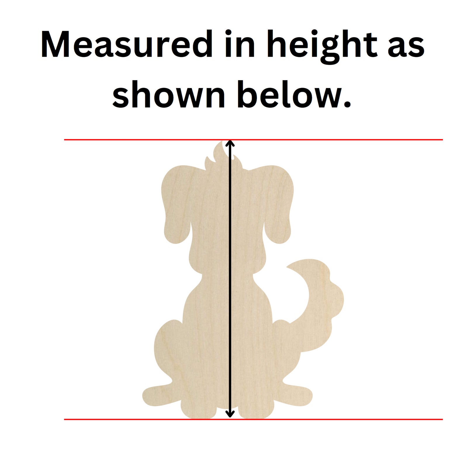 Unfinished Wooden Cartoon Dog Shape | Cartoon Dog Cutout | Craft ...