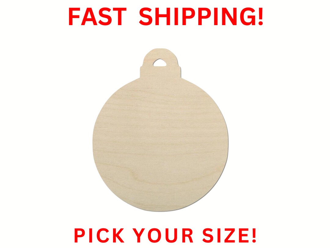 Unfinished Wooden Christmas Ornament Shape 02 Ornament Wood Cutout ...