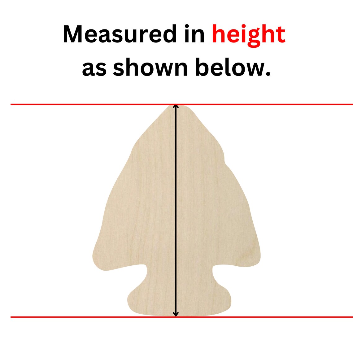 Unfinished Wooden Arrowhead Shape | Arrow Head Blank Cut Out | Craft ...