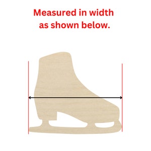 Unfinished Wooden Ice Skate Shape | Skate Cutout | Craft Supplies ...