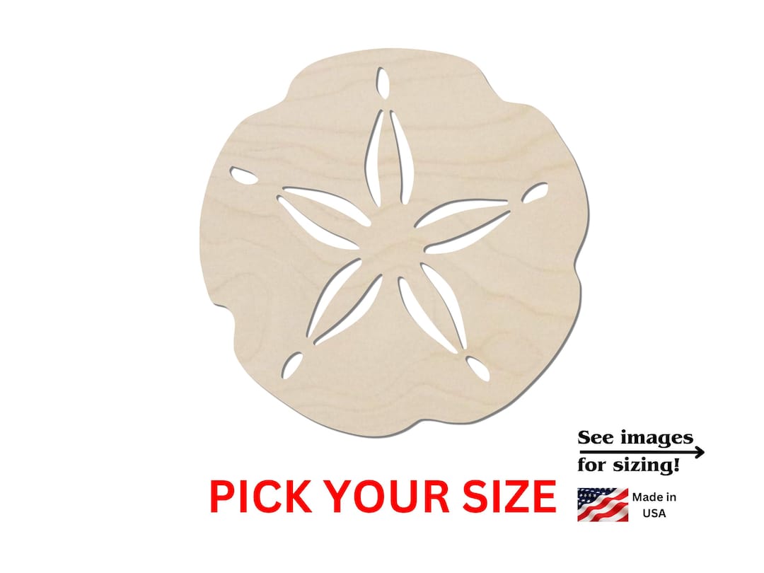 Unfinished Wooden Sand Dollar Shape 03 | Wood Shapes | Crafting ...