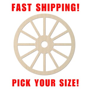 Unfinished Wooden Wheel Shape Unfinished Wooden Wheel Cutout - Etsy