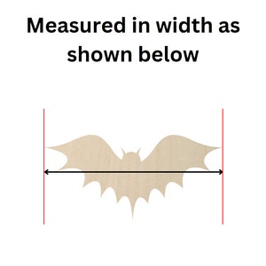 Unfinished Wooden Bat Shape 08 | Halloween Bat Cutout | Craft Supplies ...