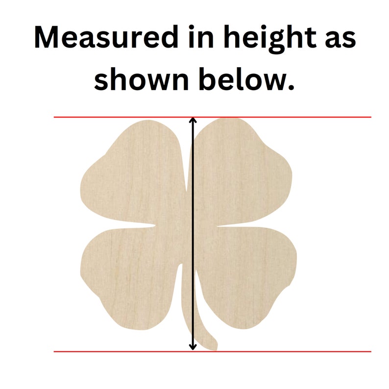 Unfinished Wooden Clover Blank | 4 Leaf Clover Wood Cutout Shape ...