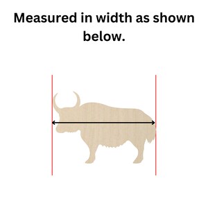 Unfinished Wooden Yak Shape | Bull Wood Cutout Shape | Laser Cut Blanks ...