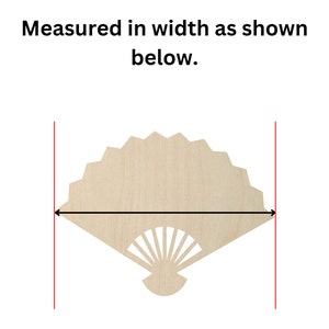 Unfinished Wooden Fan Shape | Fan Cut Out | Wood Craft Supplies | Blank ...