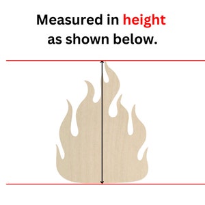 Unfinished Wooden Fire Shape | Camping Fire Cut Out | Craft Supplies ...
