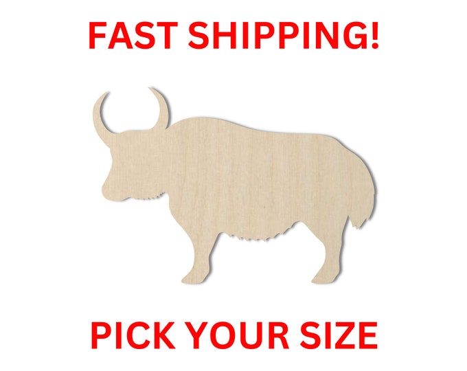 Unfinished Wood Yak Shape - Animal - Craft - up to 24" DIY - Etsy