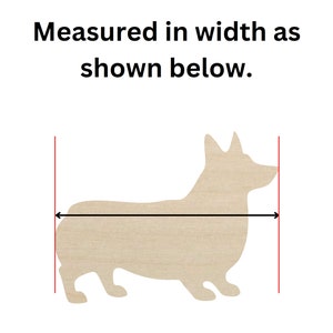 Unfinished Wooden Corgi Dog Shape | Corgi Cutout | Craft Supplies ...