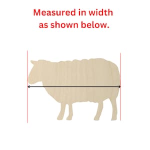 Unfinished Wooden Sheep Shape | Sheep Wood Cutout Shape | Laser Cut ...