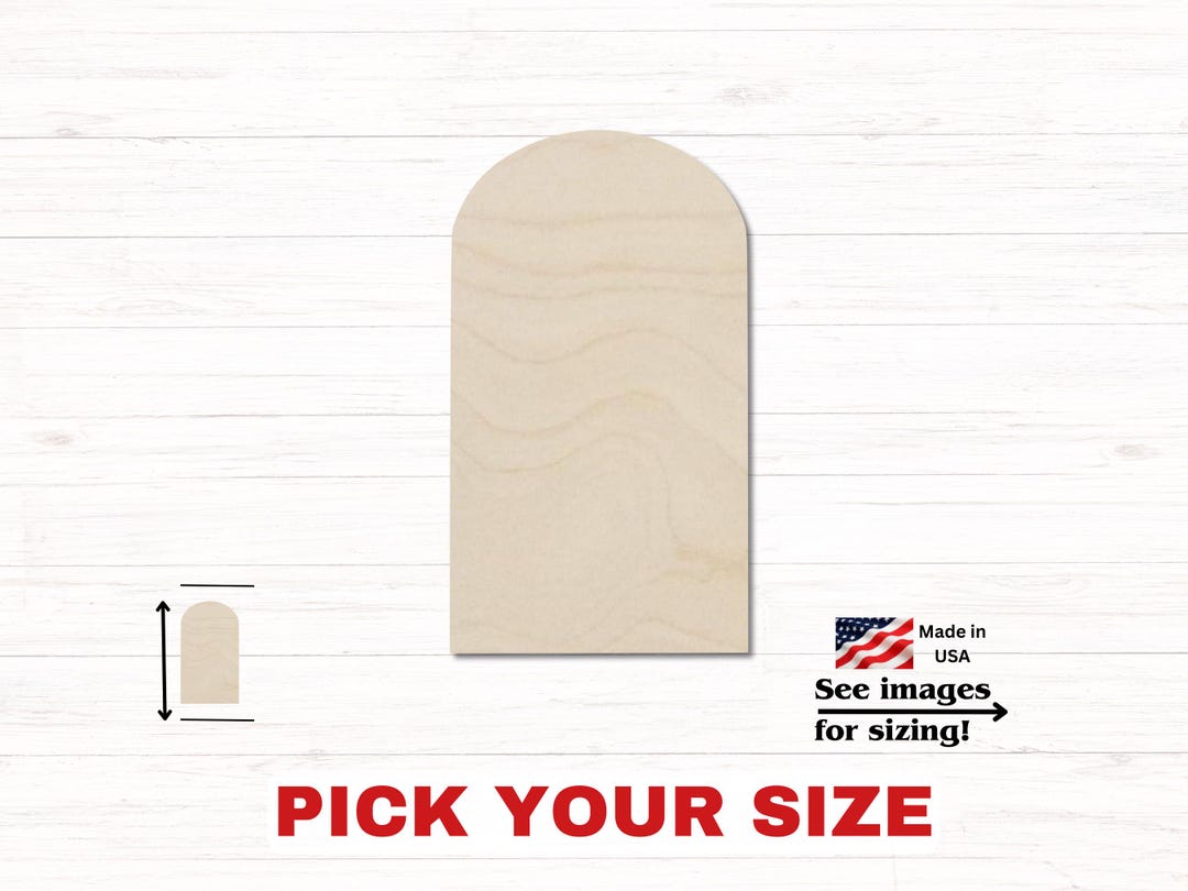 Unfinished Wooden Window Shape Solid | Window Blank Cutout | Stained ...