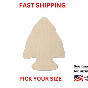 Unfinished Wooden Arrowhead Shape | Arrow Head Blank Cut Out | Craft ...