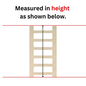 Unfinished Wooden Ladder Shape | Ladder Cutout Shape | Laser Cut Blanks ...