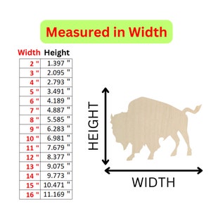 Unfinished Wooden Bison Shape | Bison Wood Cutout Shape | Laser Cut ...