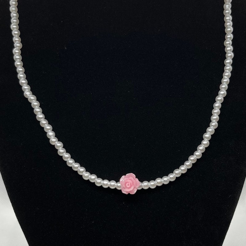 Rose Necklace - Etsy