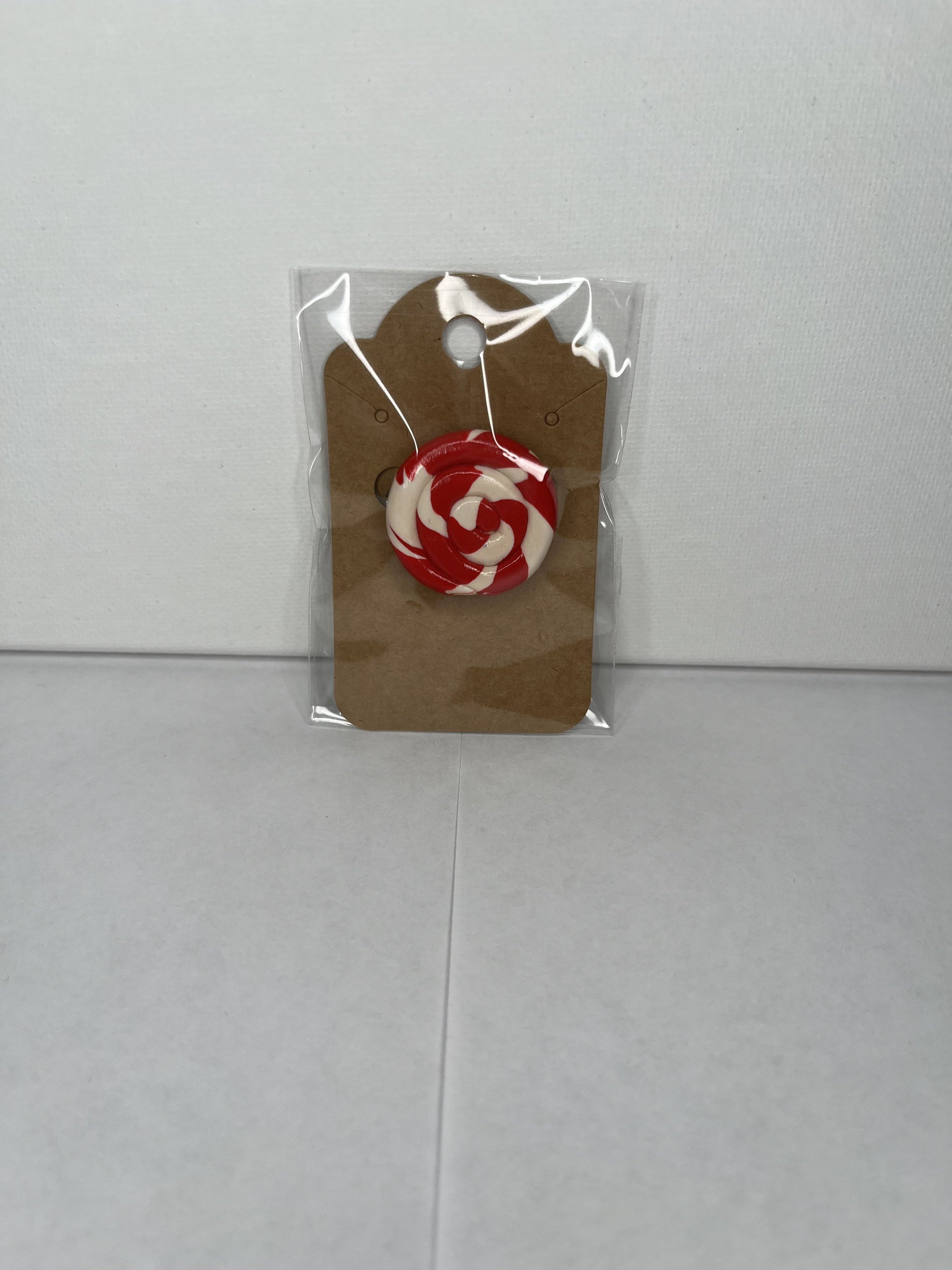 Peppermint Swirl Pin, Candy Buttons, Decorative Buttons, Peppermint ...