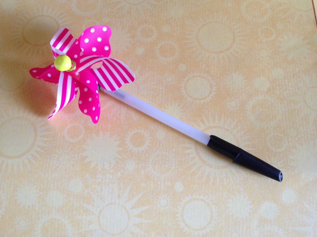 Pinwheel Flower Pen - Party Favor, Guest Book Pen, Teacher Gift, - Etsy