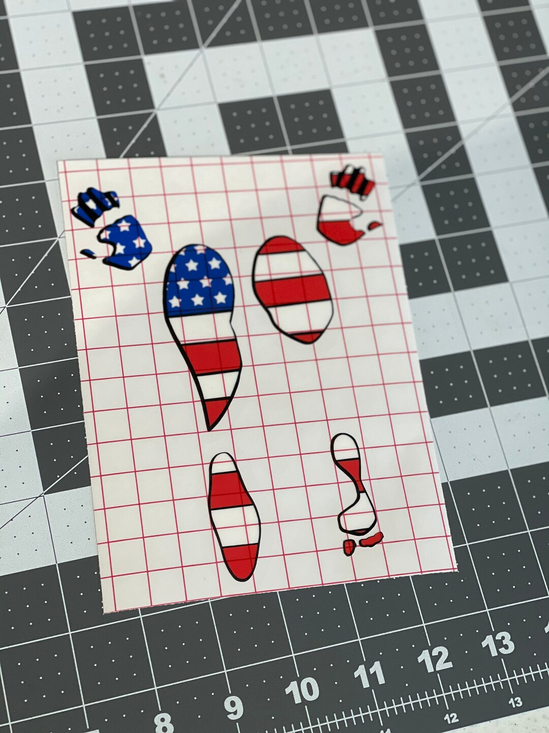 American Flag Booty Vinyl Decal - Etsy