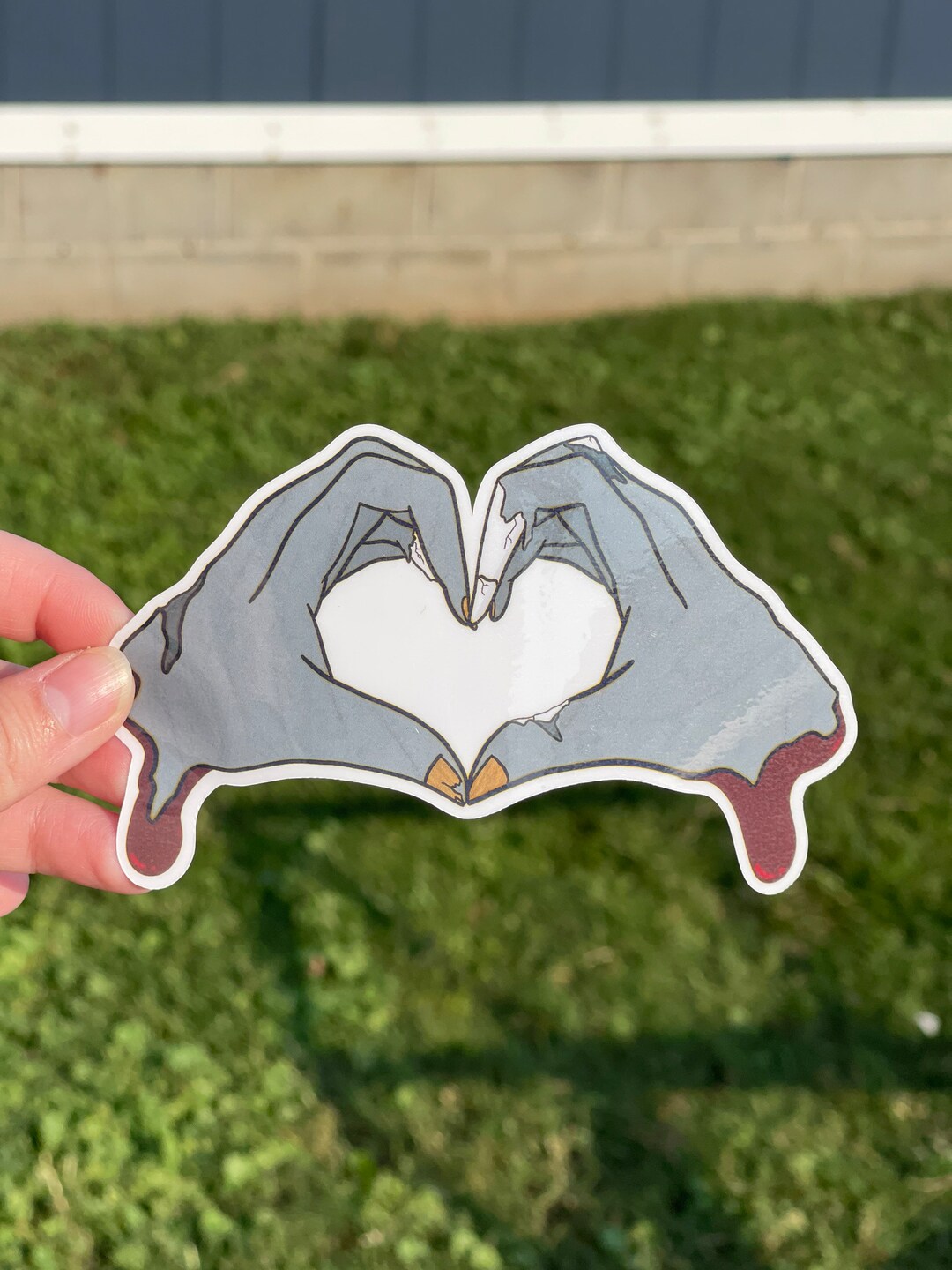 Zombie Heart Hands Vinyl Sticker / Decal - Etsy