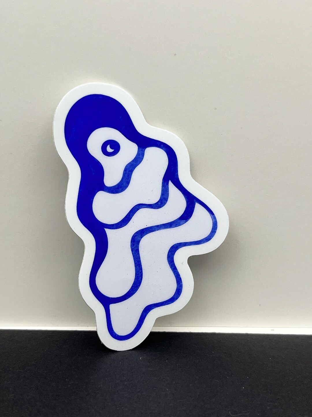 Blue Goo Dude Vinyl Sticker - Etsy