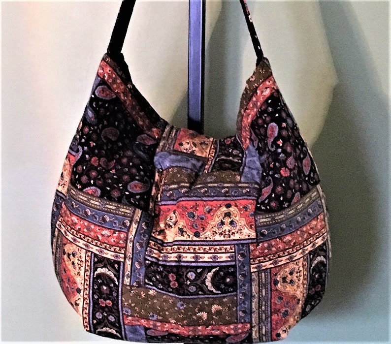 Paisley Patchwork Hobo Bag: Boho Shoulderbag, Big Tote - Etsy