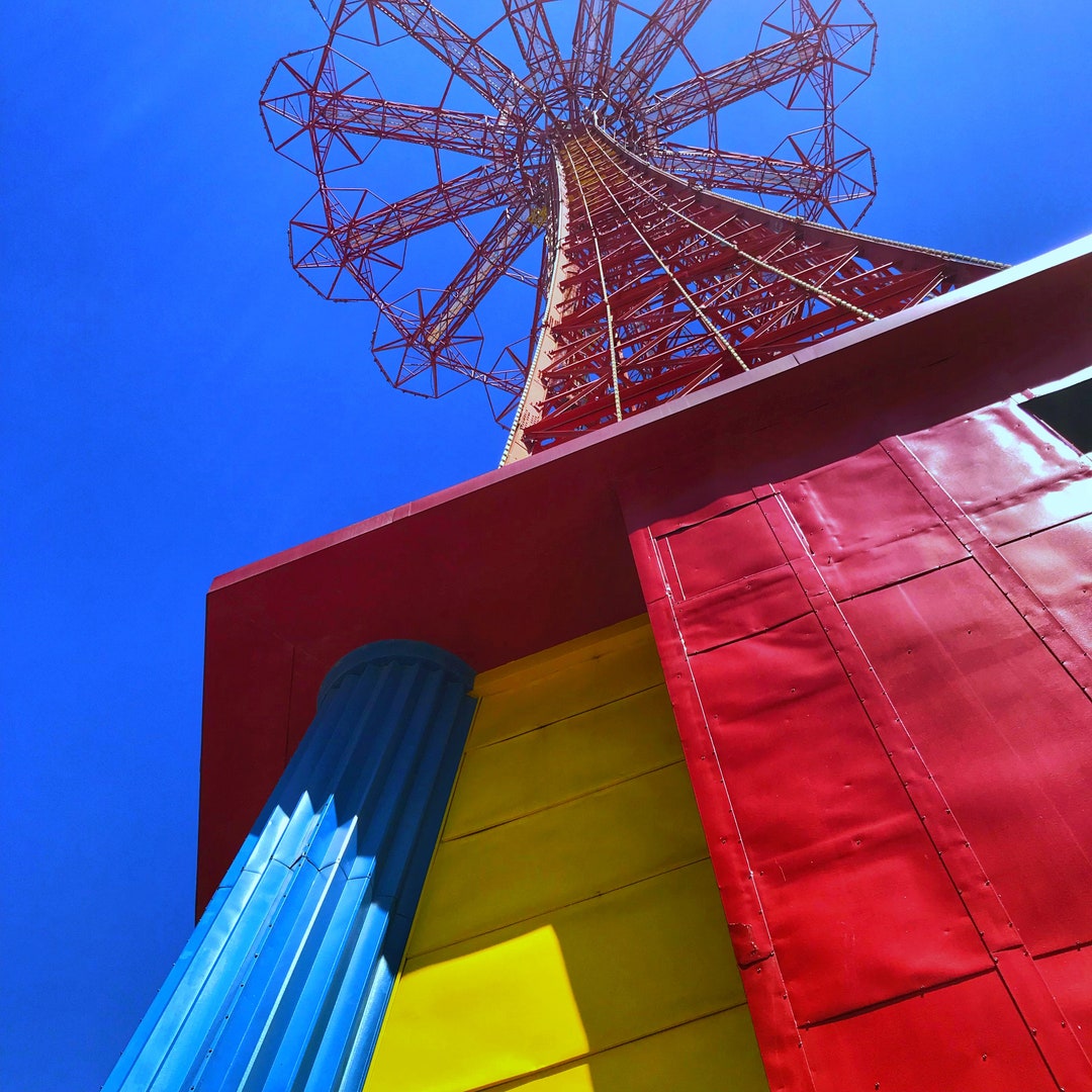 Parachute Jump Nostalgic Coney Island Photo, Scary Ride Summer Fun ...