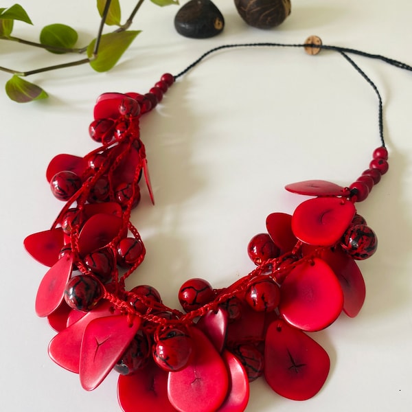Tagua Nut Flower Jewelry - Etsy