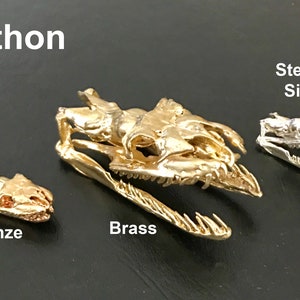 Python Snake Skull Jewelry 3D Printed Snake Skull Necklace - Etsy