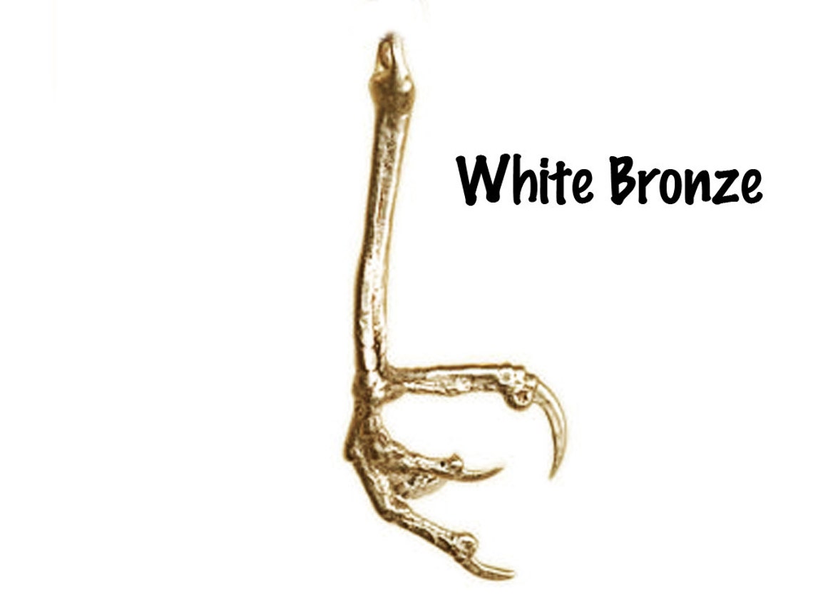 Bird Foot Necklace Bronze Talon Bird Claw Jewelry Animal Talon - Etsy