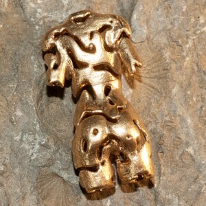 3D Printed Pendant Necklace - Woman Female Torso - Human Figure 3D ...