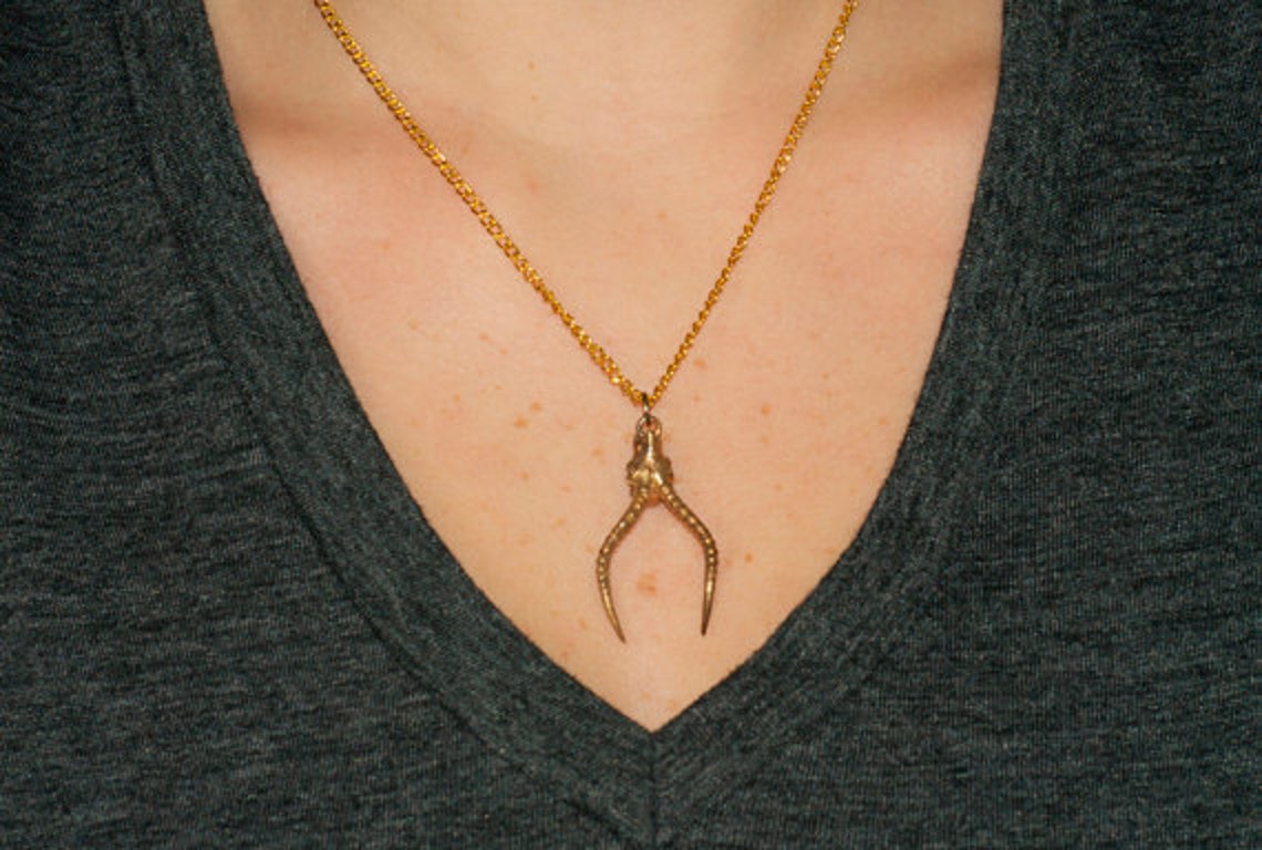 Impala Skull Necklace Impala Skull and Horn Pendant | Etsy
