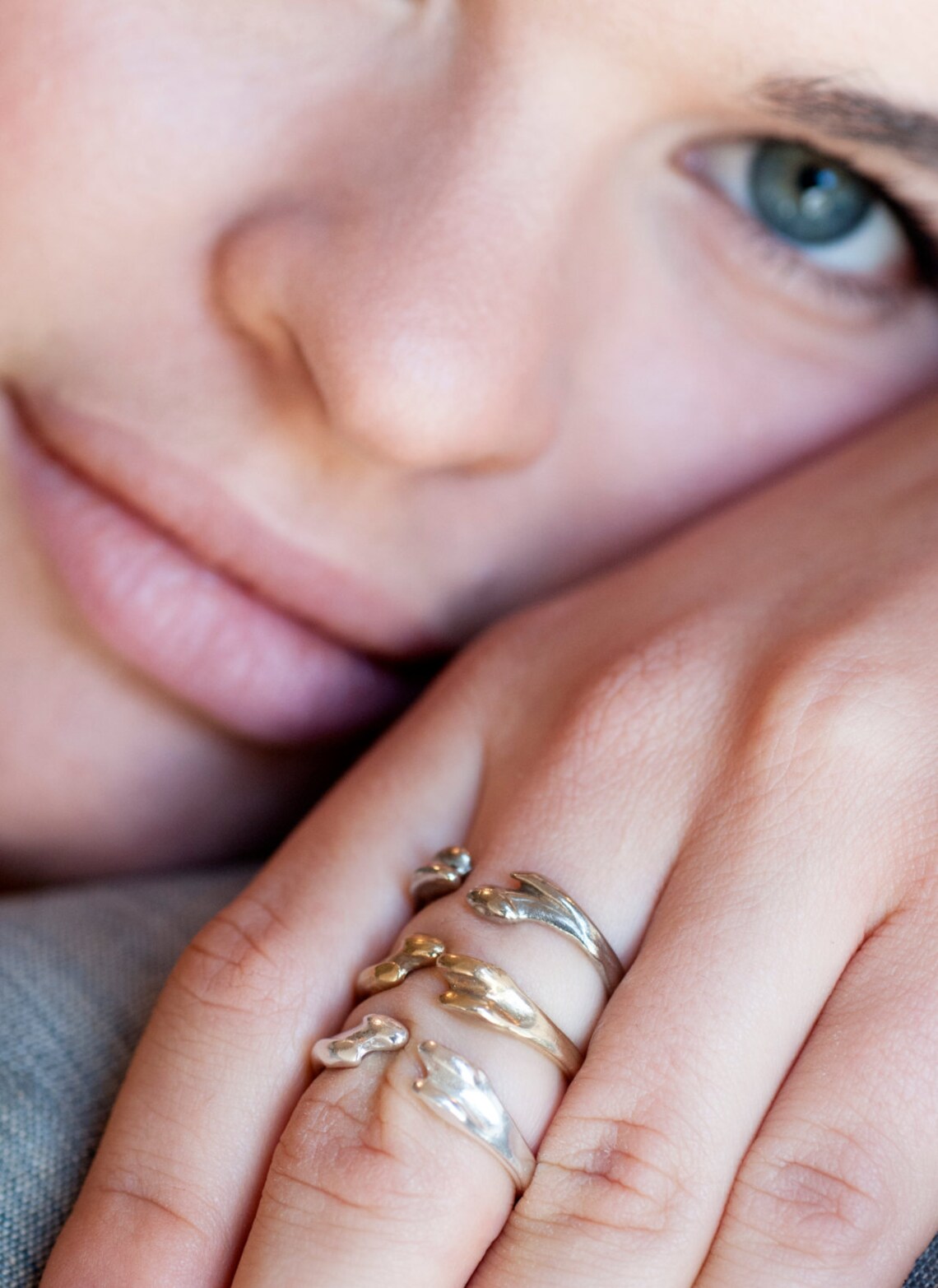 Human Femur Bone Ring Science Jewelry Brass Bronze Steel 3D - Etsy