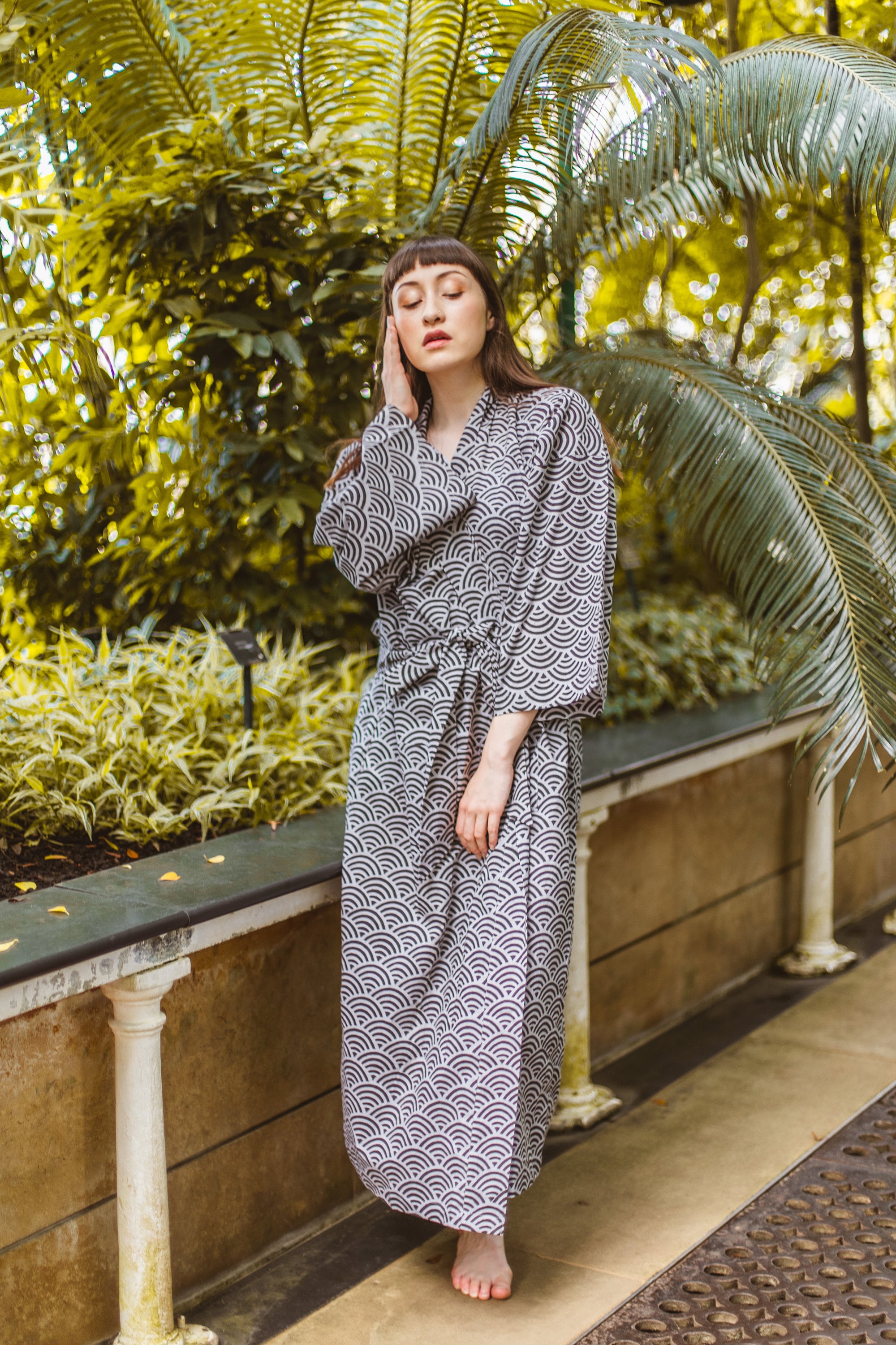 Long Kimono Ladies Yukata Robe 100% Organic Light Cotton - Etsy UK