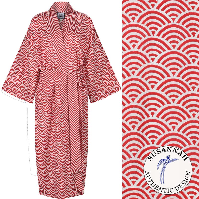 Cotton Kimono Robe - Etsy