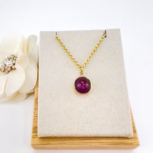 Genuine Star Ruby Solid 14K Yellow Gold Pendant, Newly Handcrafted - Etsy