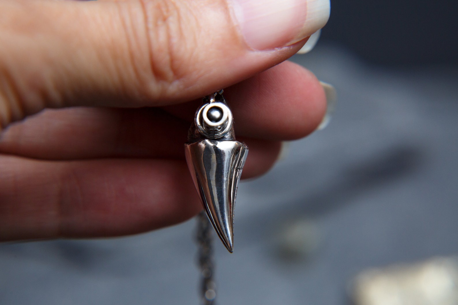The Fifth Slay Quinquennial Fang, Sterling Silver Vampire Fang Tooth ...