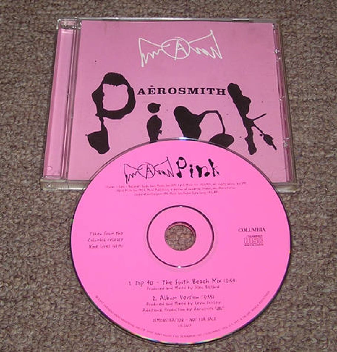Aerosmith PINK 2 Version US Promo CD Single with Front and | Etsy