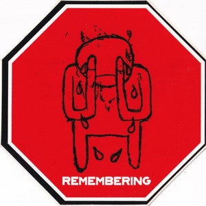 Radiohead Pair of Vintage Amnesiac Promo Stickers 2001 Remembering ...