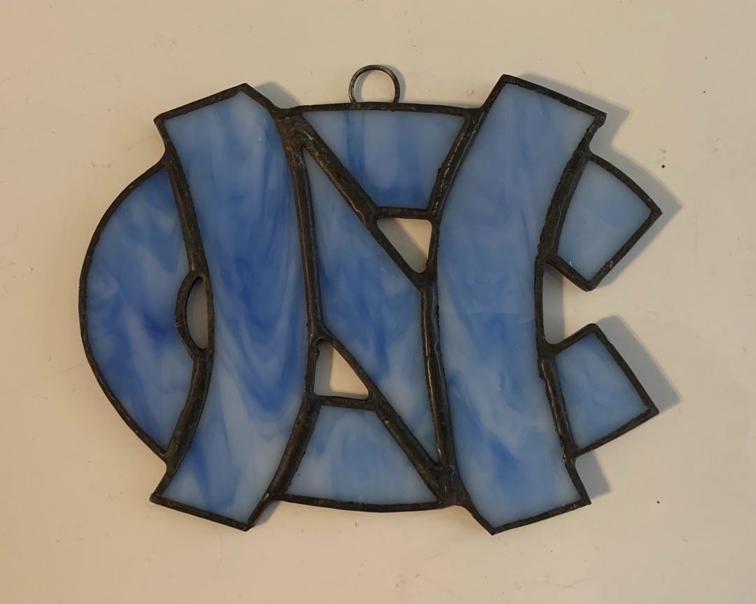 UNC Stained Glass Suncatcher: Dorm Room Decor - Etsy