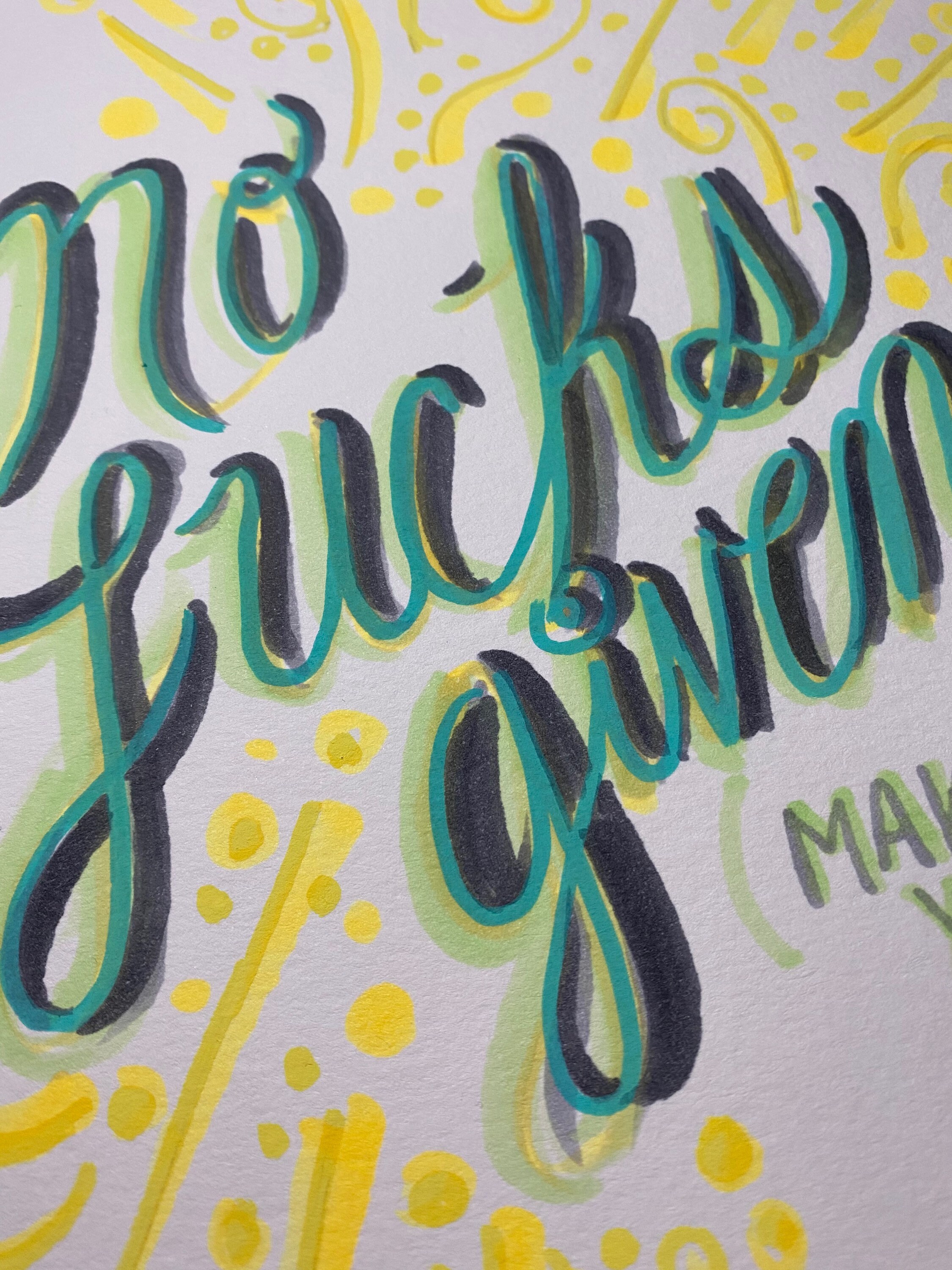 No Lucks Given Make Your Own Luck Quote Saying St Patricks - Etsy UK